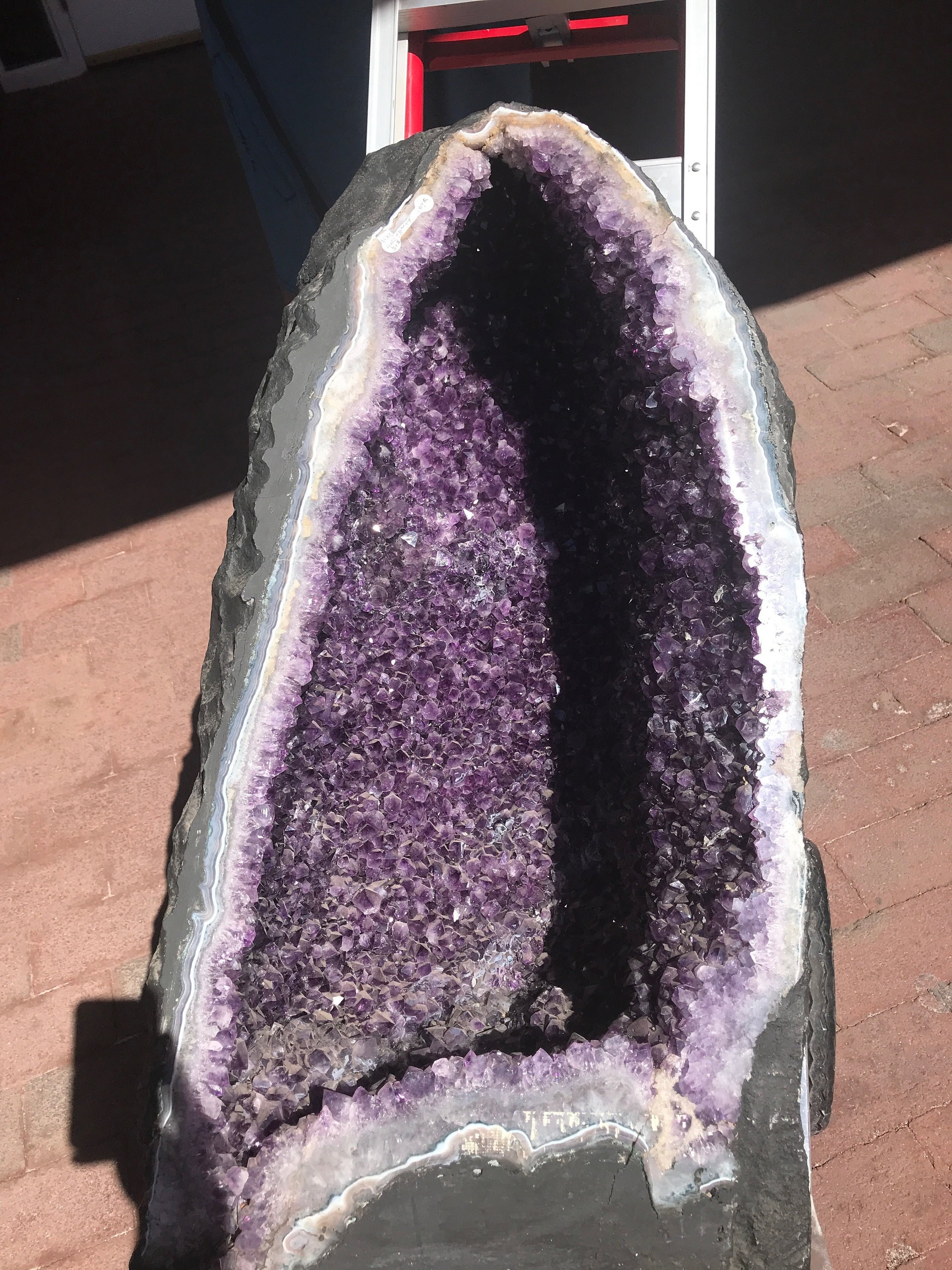 XL Amethyst Cathedral Natural Specimen Deep Purple Geode Crystal ...