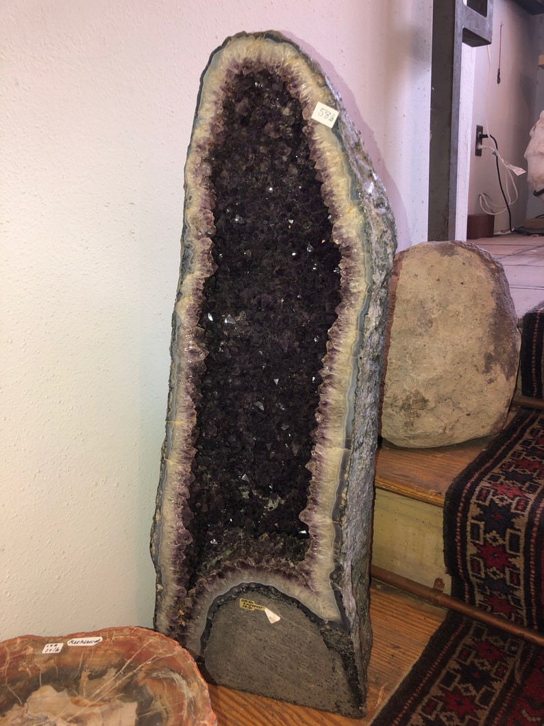 Huge XL Amethyst Cathedral Extra Large Raw Natural Brazilian Brazil ...