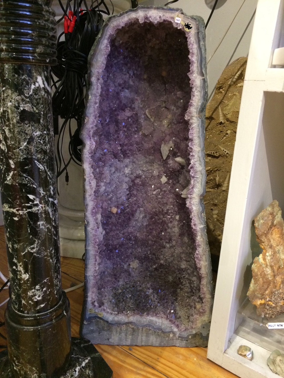 SOLD Amethyst Cathedral Natural Specimen Deep Purple Geode Crystal ...