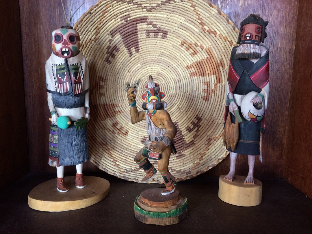 Hopi Navajo Kachina Katsina Watson Namoki Kachinas Katsinas Carved Wood ...