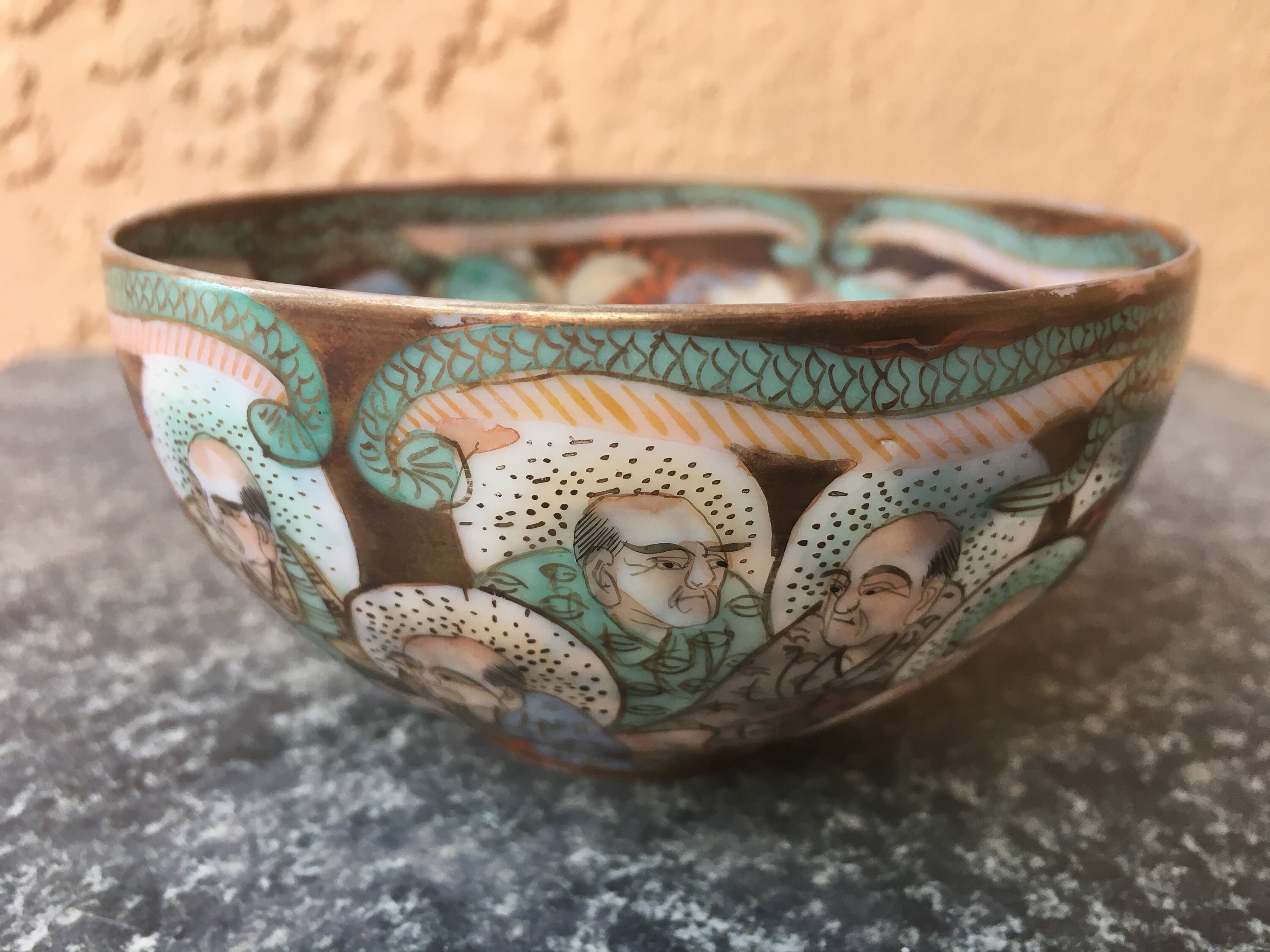 Antique Japanese Satsuma Ware Fine Art Tea Set Porcelain Ceramic Teapot ...