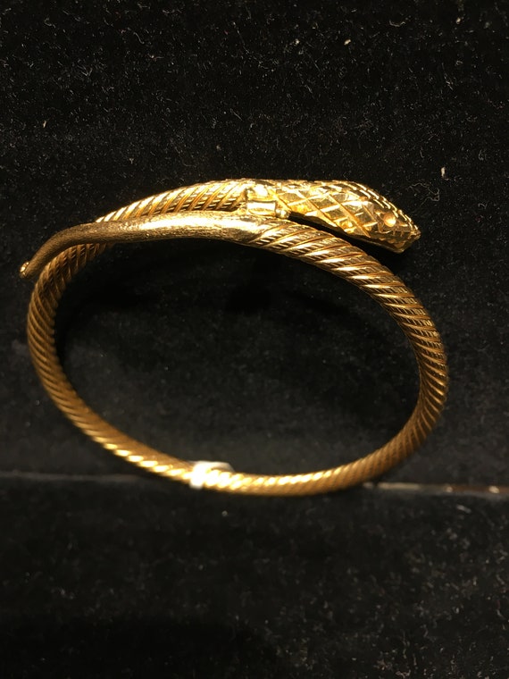 18k Gold Snake Bracelet Great Craftsmanship Lightweig… - Gem
