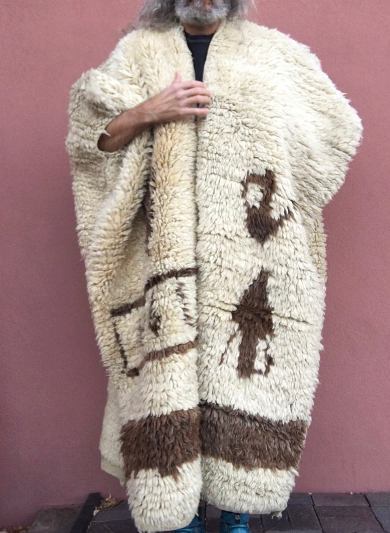 GONE Rare Anatolian Tulu Turkish Shepherd Coat Cloak Cape Undyed Long ...