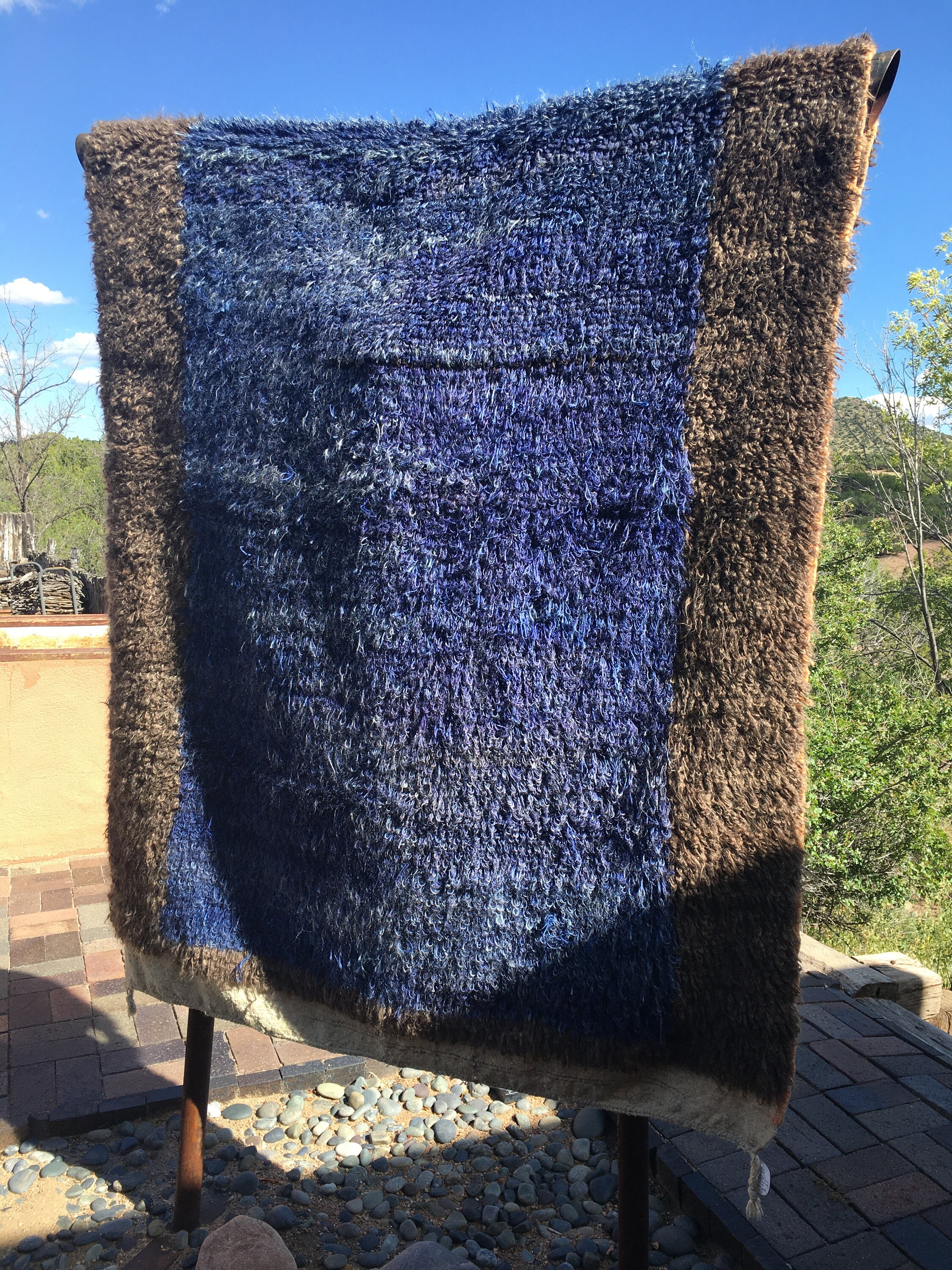 Blue Rothko Looped Tulu Indigo Sleeping Carpet Tribal Long - Etsy