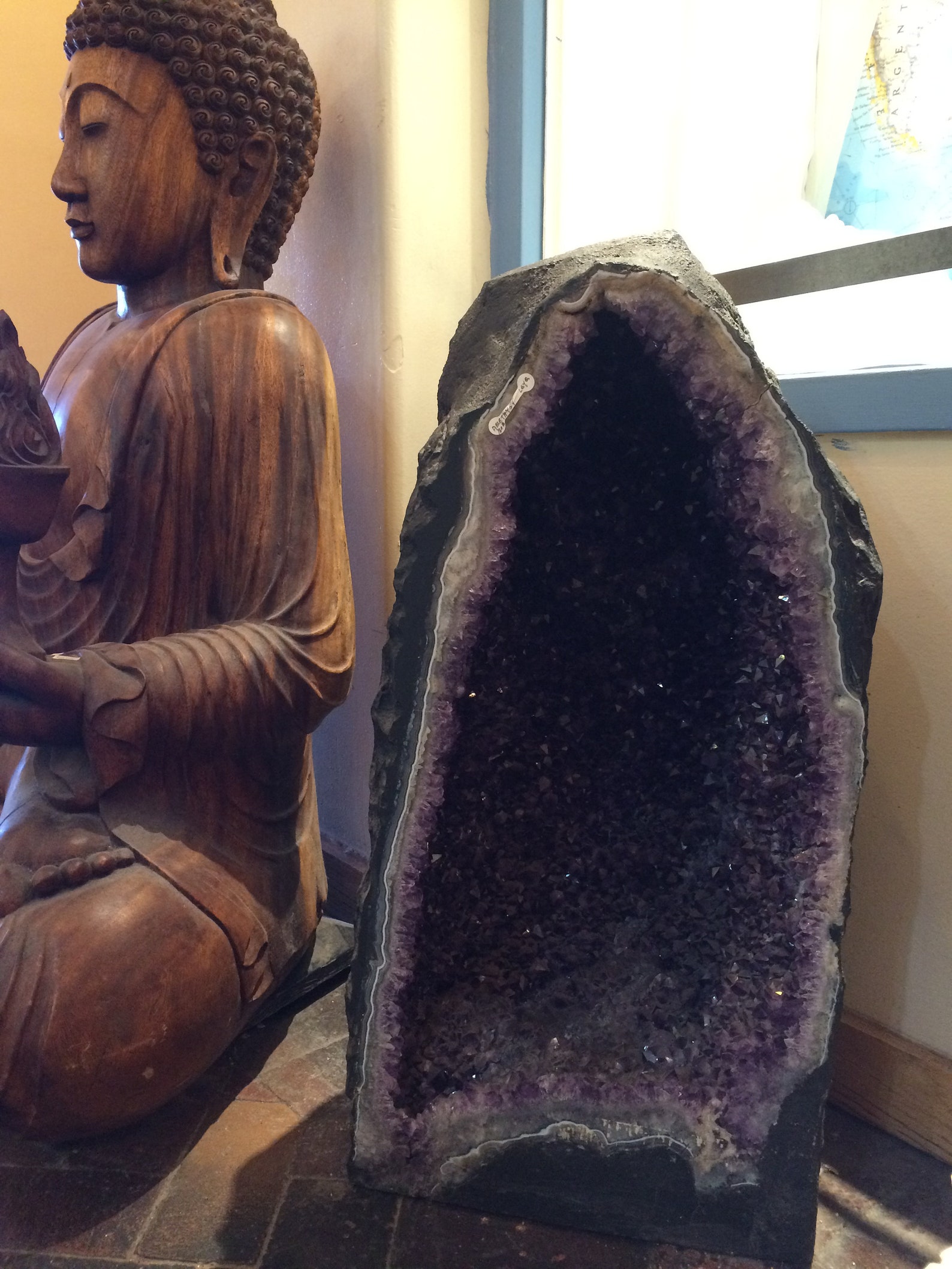 XL Amethyst Cathedral Natural Specimen Deep Purple Geode Crystal ...
