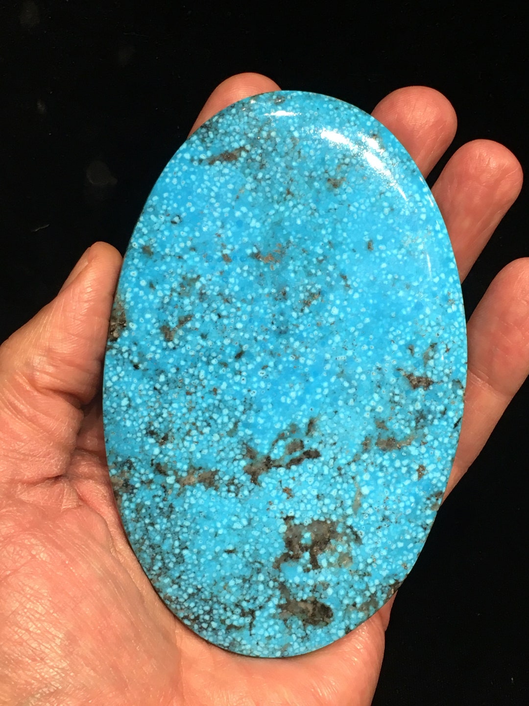 HUGE Natural Kingman Bird's Eye Blue Turquoise 485 Cts Fine Cabochon ...
