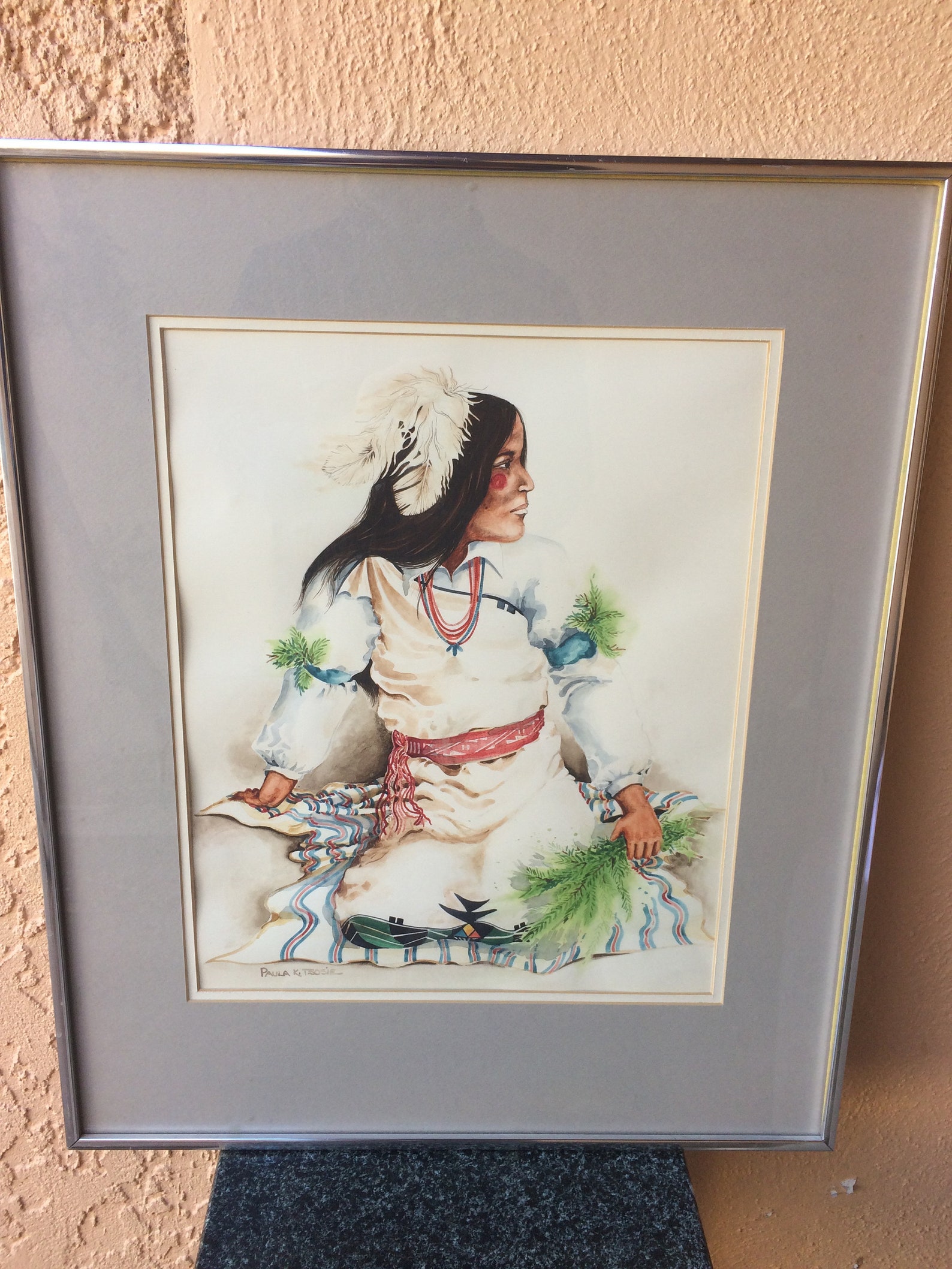 Native American Indian Santa Clara Pueblo Girl Woman Dancer New Mexico ...