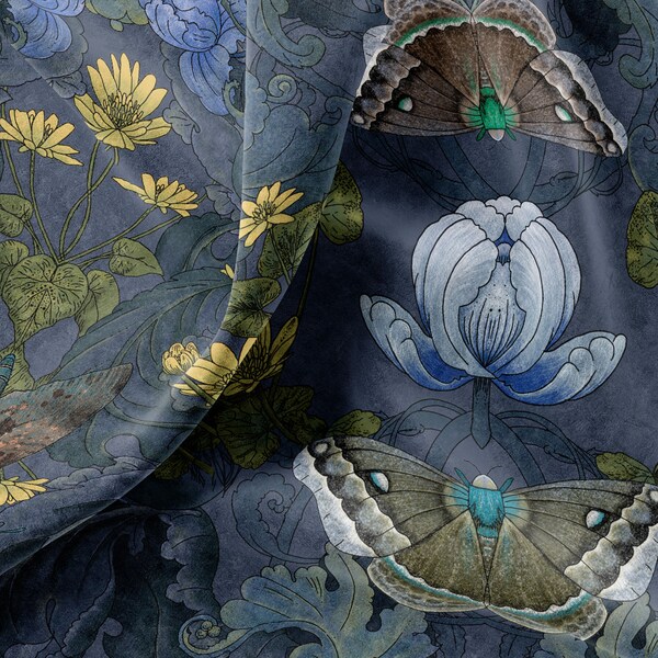 Botanical Fabric - Etsy