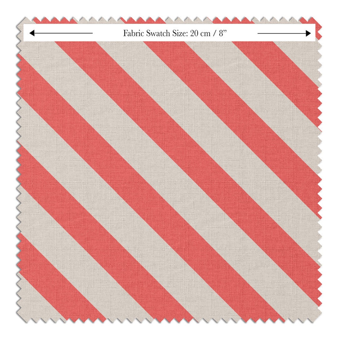 SAMPLE Linen Waxcap Diagonal Striped Fabric, Diagonal, Maximalist ...