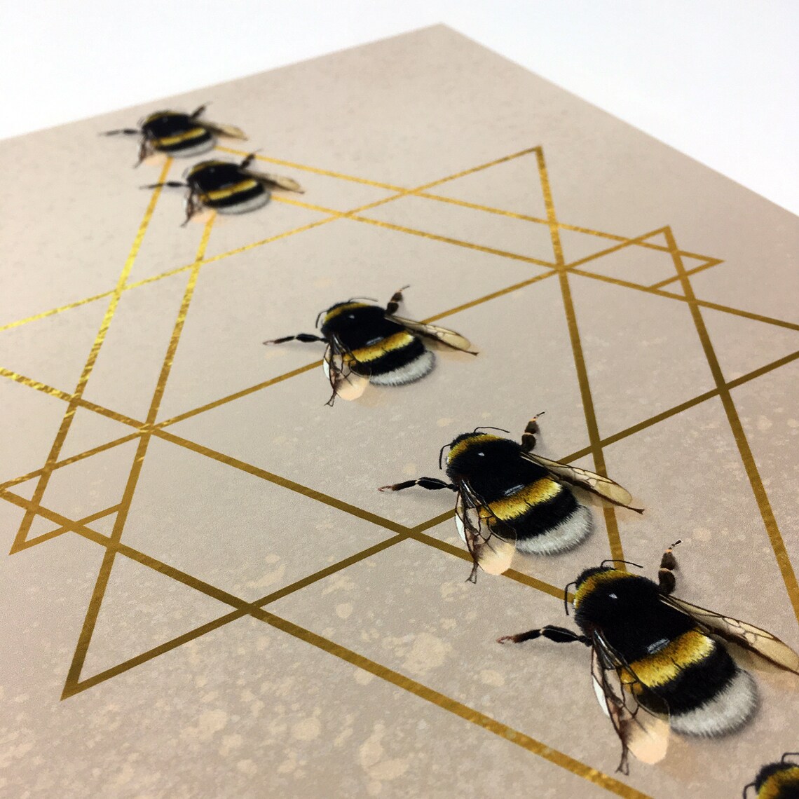 Bee Geometric art print Wall Art home decor minimalism | Etsy