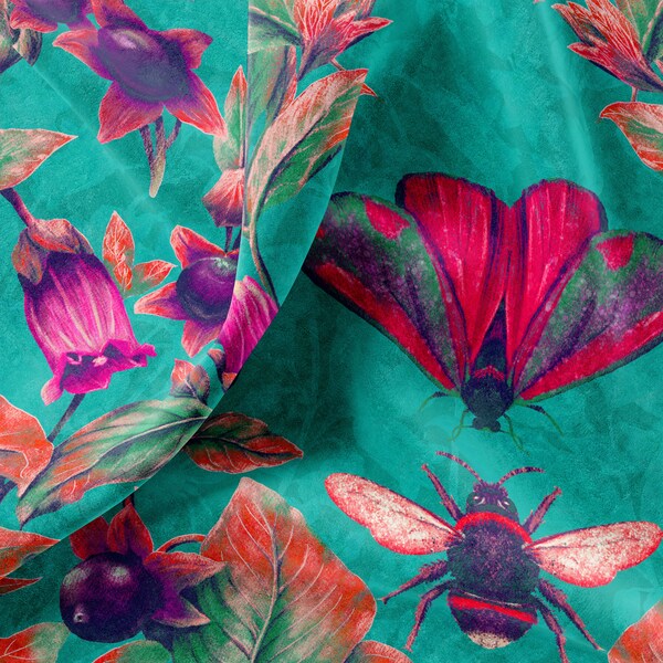 Botanical Fabric - Etsy