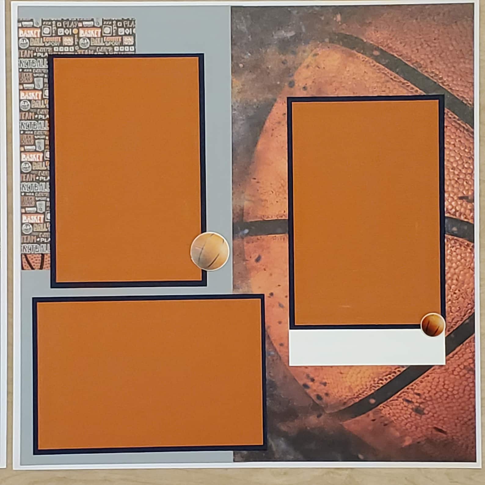 Basketball Homecoming Senior Night 12x12 Scrapbook Layout Scrapbooking ...