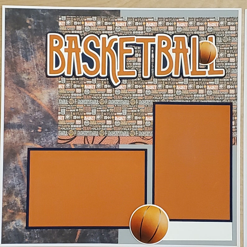 Basketball Homecoming Senior Night 12x12 Scrapbook Layout Scrapbooking ...