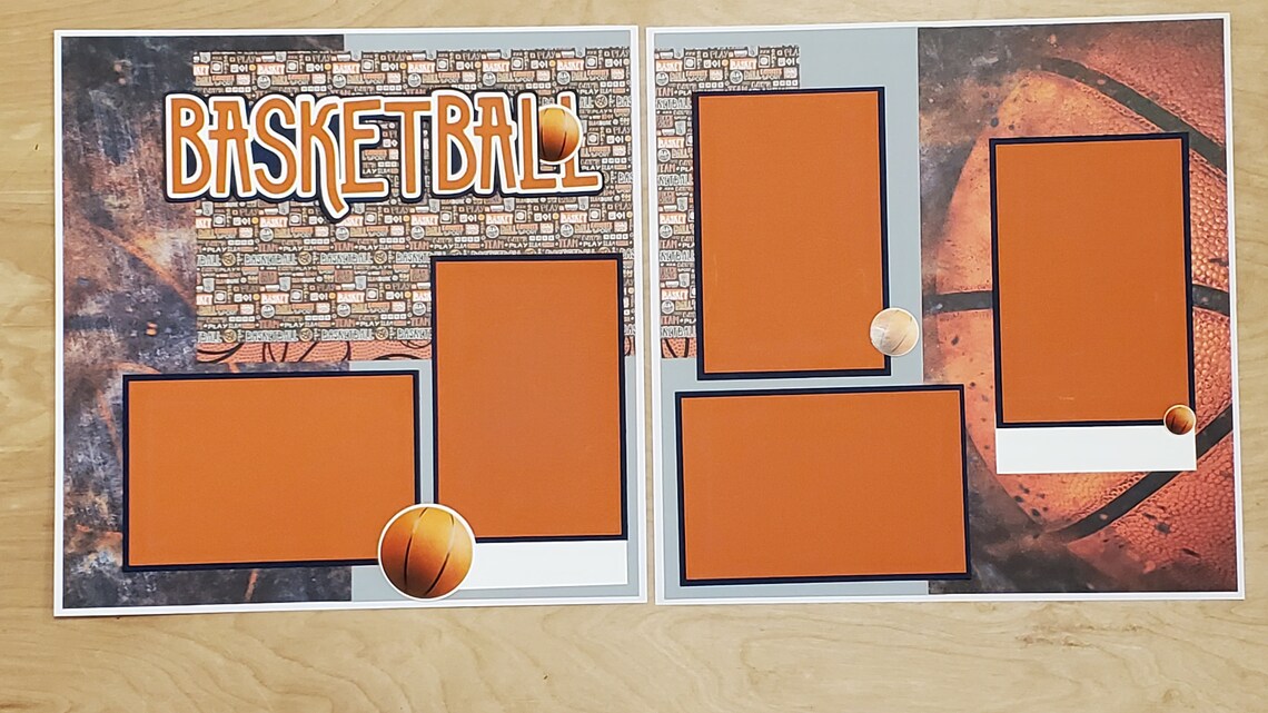 Basketball Homecoming Senior Night 12x12 Scrapbook Layout Scrapbooking ...