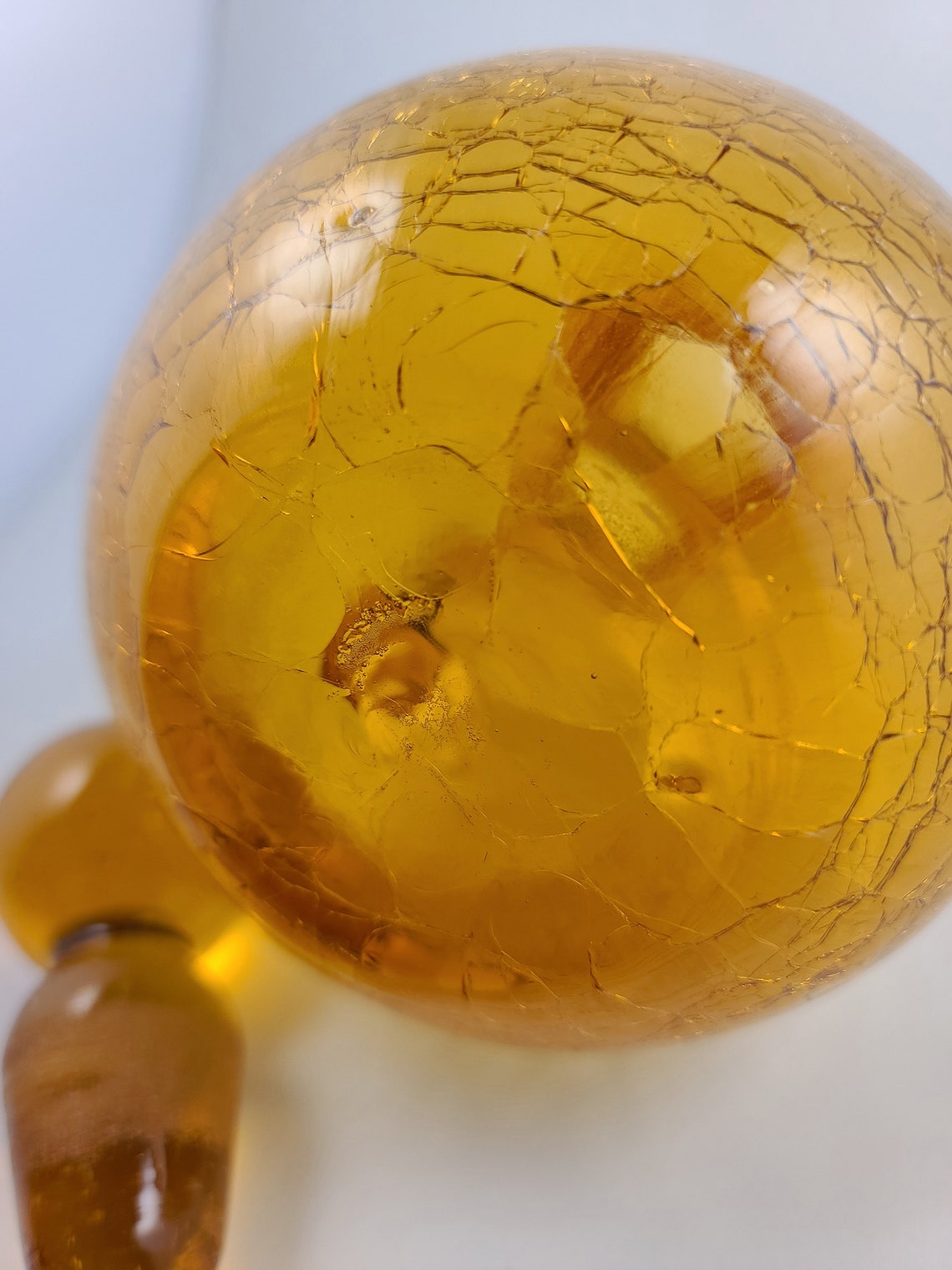 Bischoff Hand-blown Round Glass Cruet, Pitcher With Stopper - Etsy