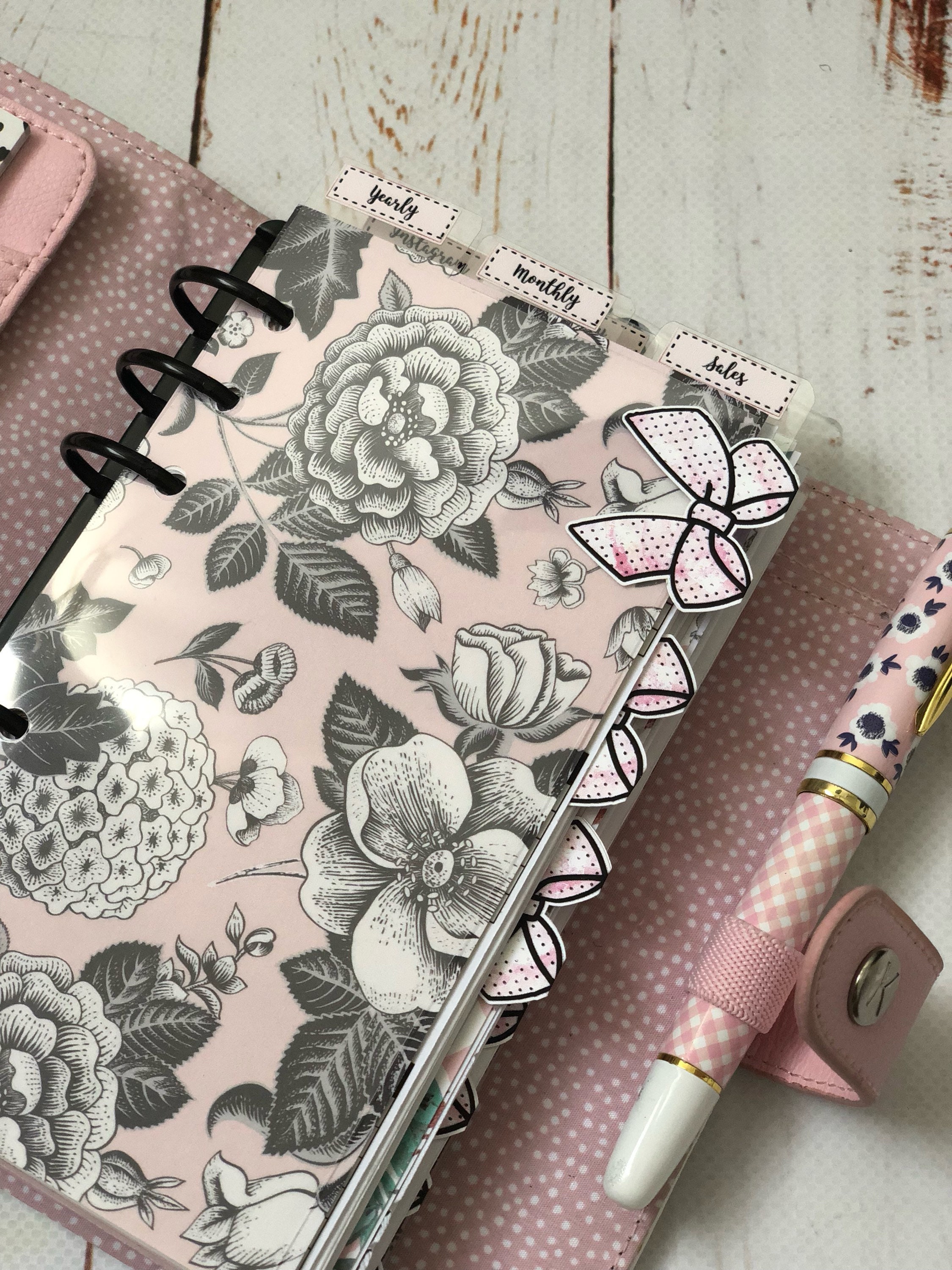 Printable Bow Tabs for Travelers Notebooks or Ring Planner | Etsy