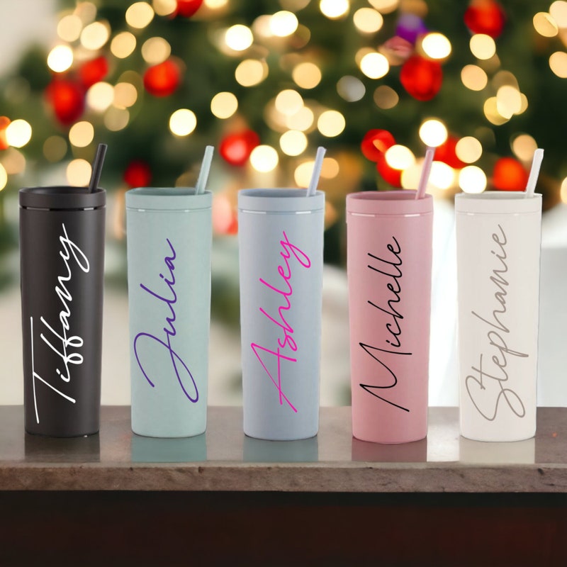Personalized Tumbler With Straw - Etsy