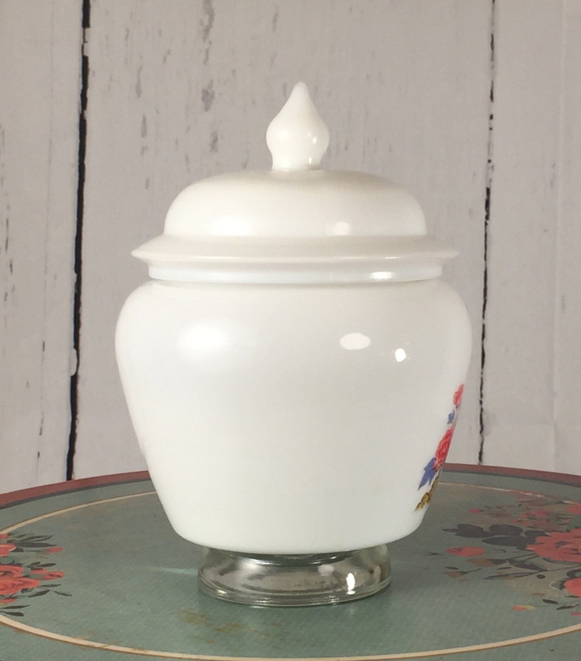 Avon Milk Glass Ginger Jar - Etsy