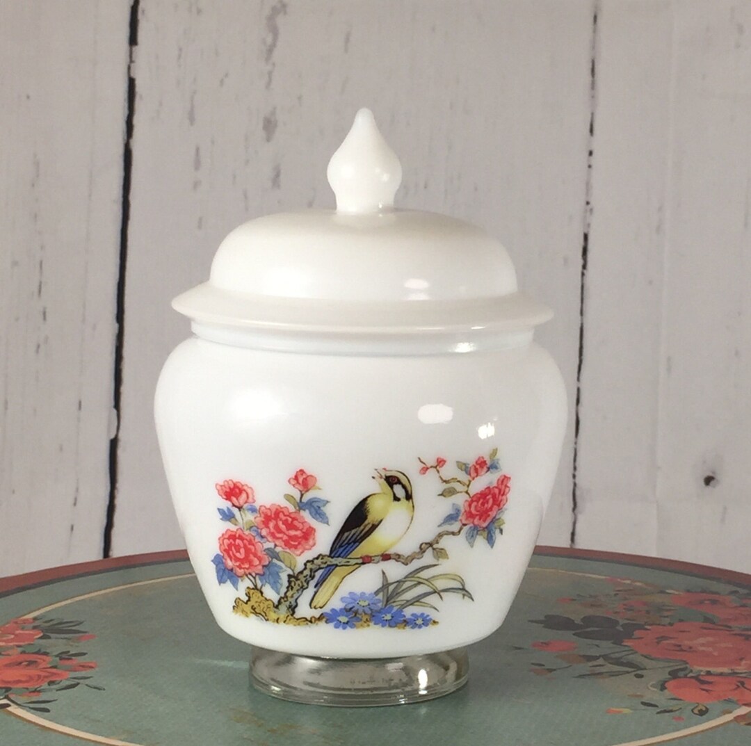 Avon Milk Glass Ginger Jar - Etsy