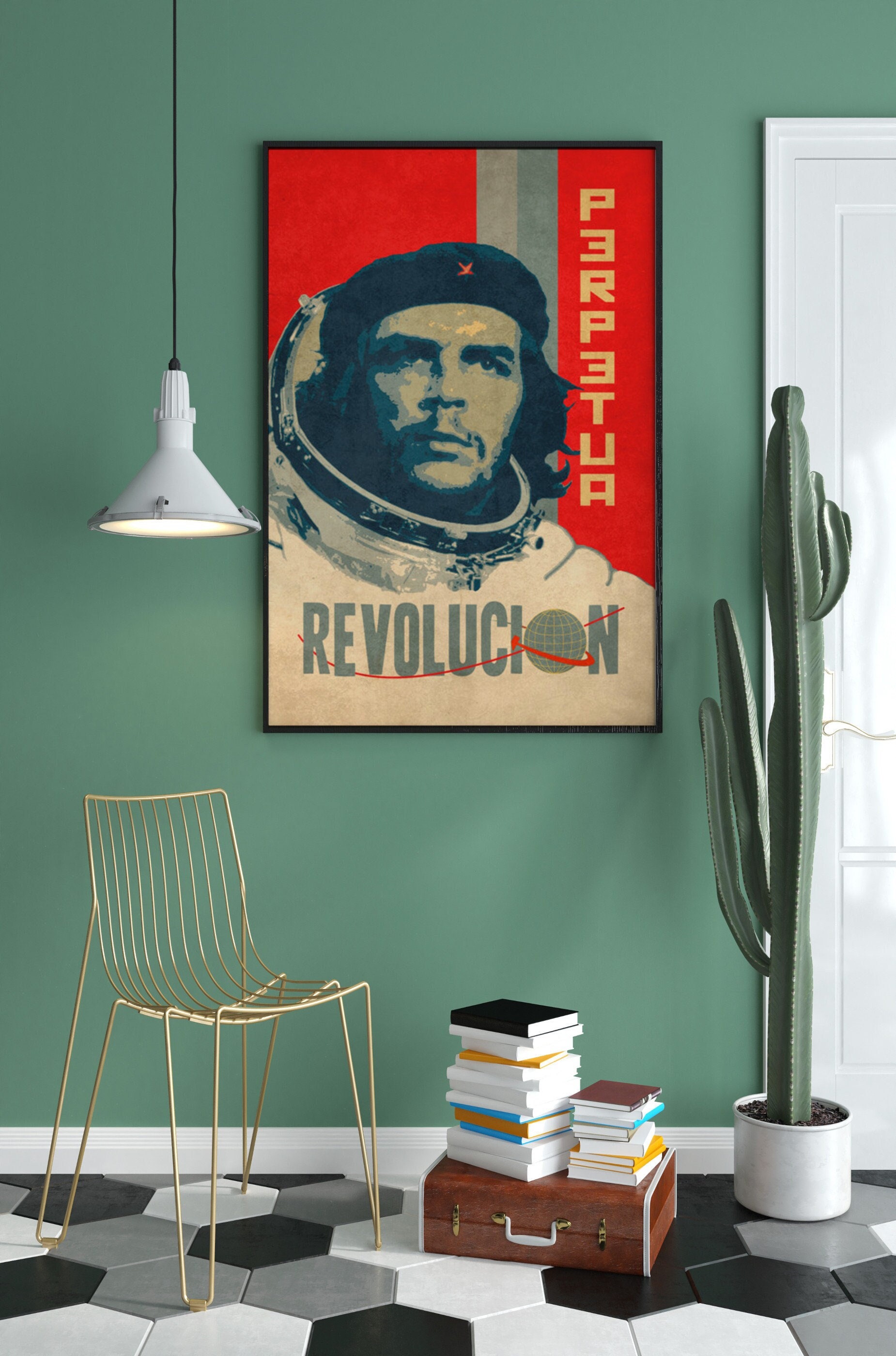 Che Guevara as Yuri Gagarin Perpetual Revolution Perpetua - Etsy