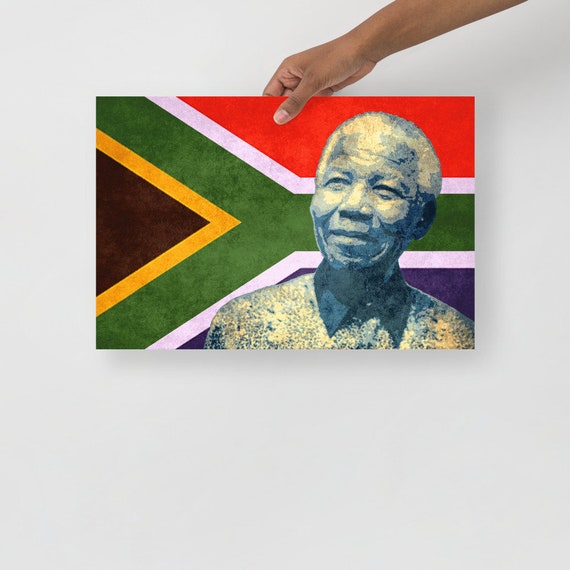 South African Flag Nelson Mandela