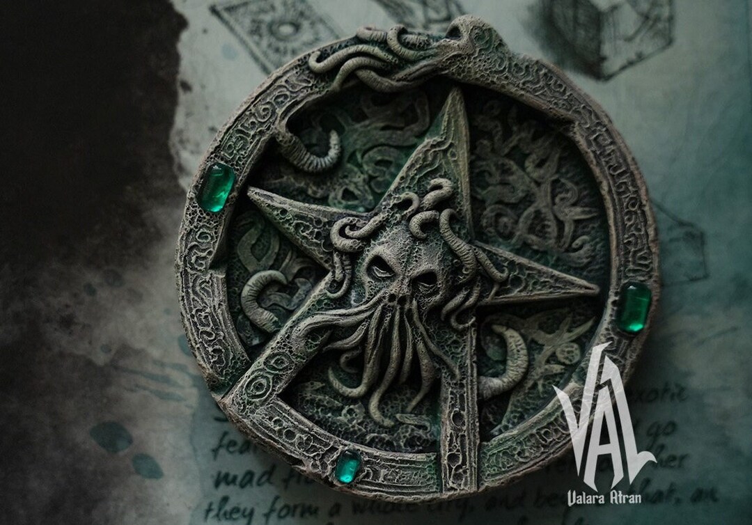 Hand Sculpted Pentagram Sigil Sculpture Collectible Based on Dnd and ...