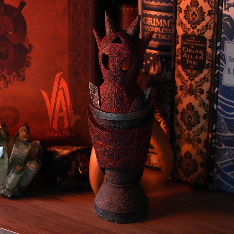 Hand Sculpted Ash Statue Inspired by Morrowind Sixth House - Etsy