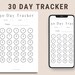 30 Day Tracker Sheet, 30 Day Challenge, Habit Tracker, Goal Tracker ...