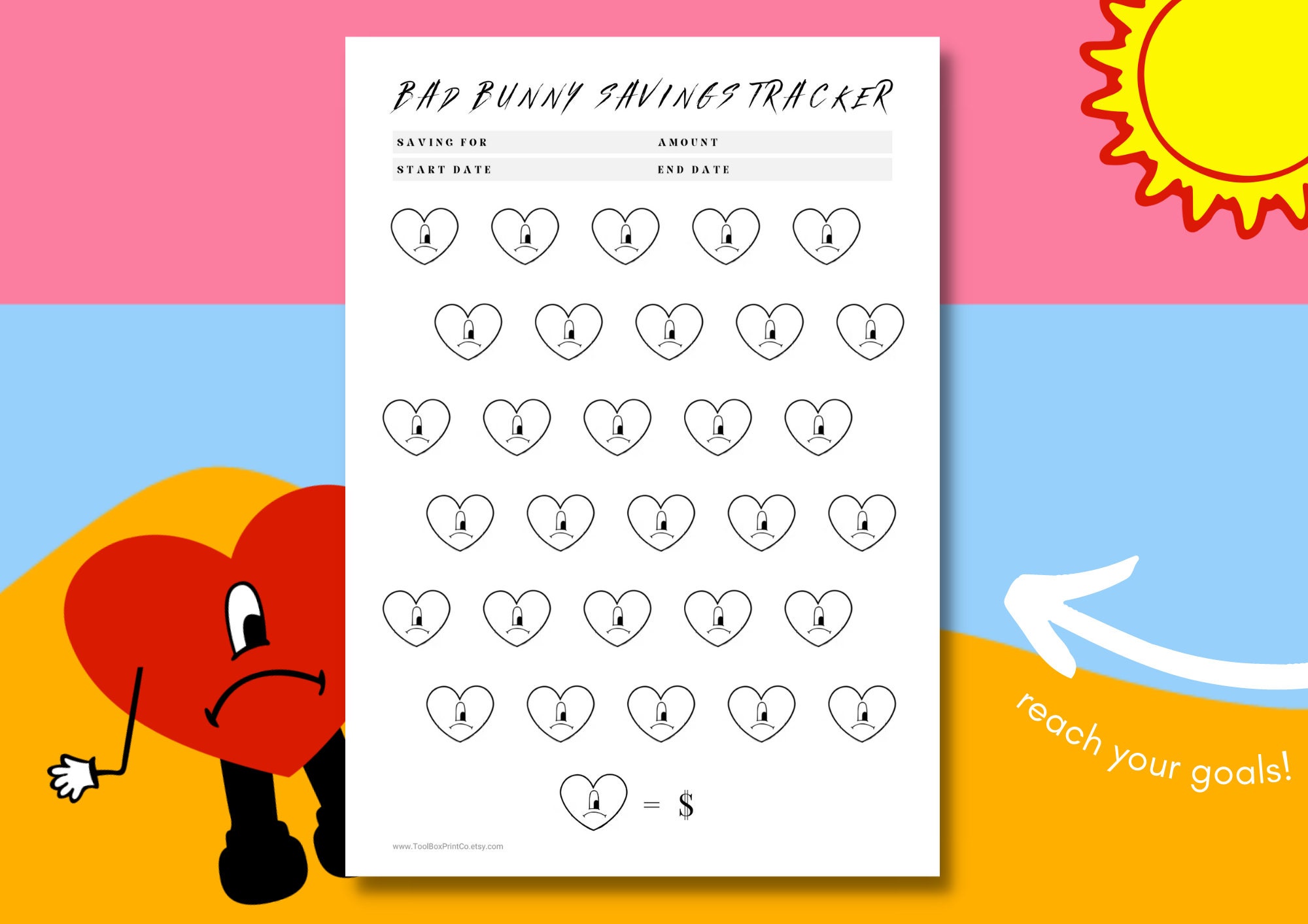 Bad Bunny Spar Tracker, niedlicher Spar Tracker, Spar Challenge, Budget ...