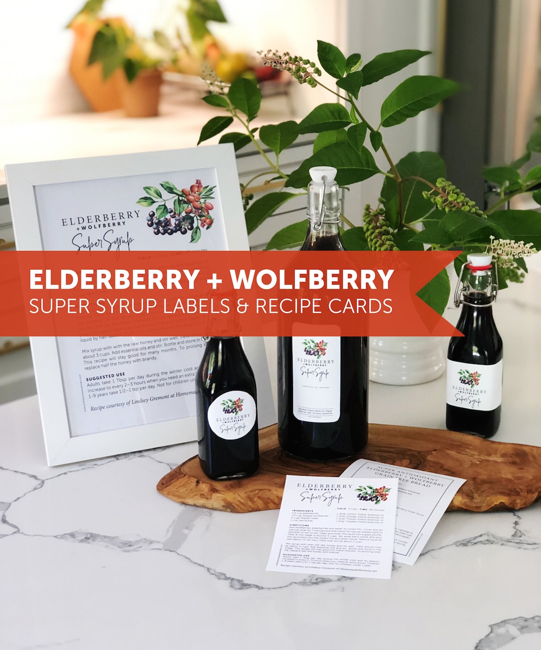 Elderberry + Wolfberry Super Syrup Essential Oil Infused — Printable ...