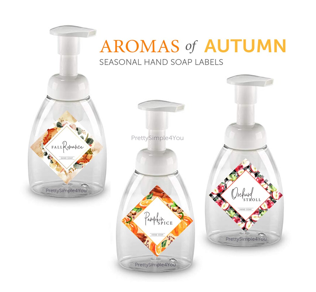 Fall Hand Soap Full-sheet Labels and Recipes — PRINTABLE Fall Aromas ...