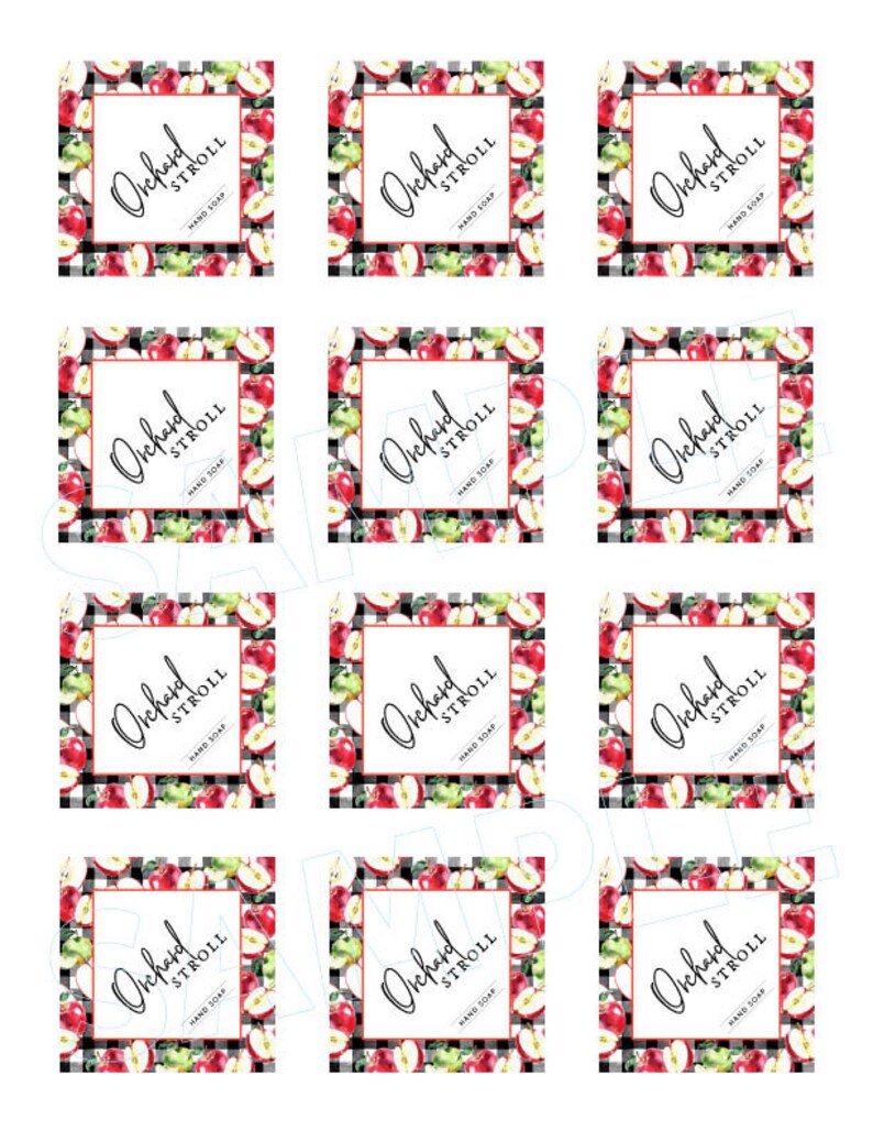 Fall Hand Soap Full-sheet Labels and Recipes PRINTABLE Fall - Etsy