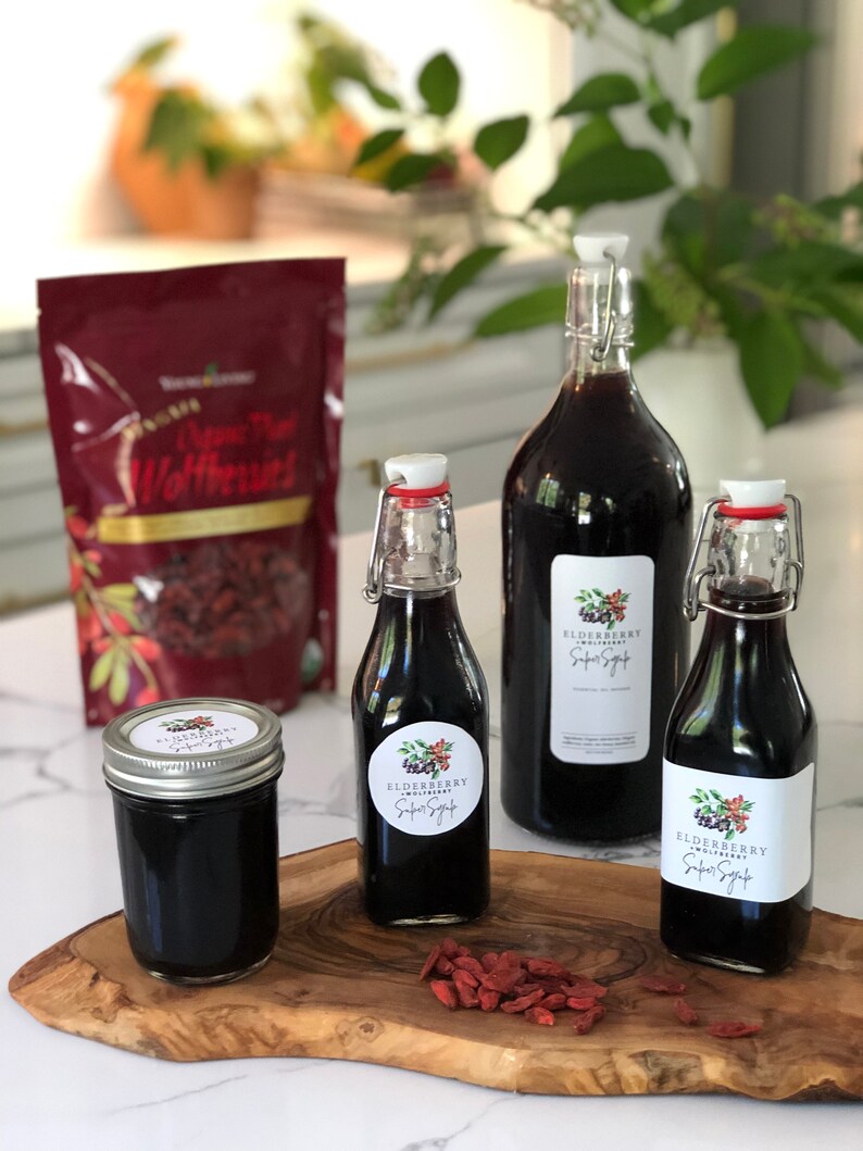 Elderberry Wolfberry Super Syrup Essential Oil Infused | Etsy