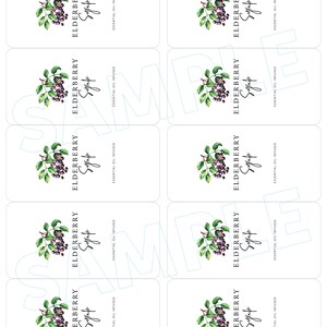 Elderberry Syrup Labels (3 Sizes!) — PRINTABLE - Etsy