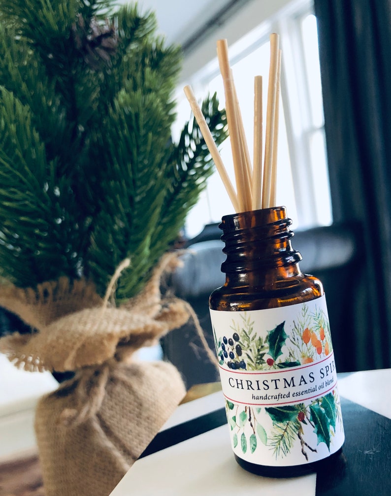 Holiday Diffuser Bomb Winter Reed Diffuser Labels DIY - Etsy