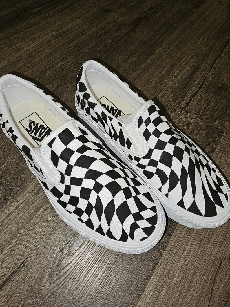 One of A Kind Hand Painted Vans. - Etsy