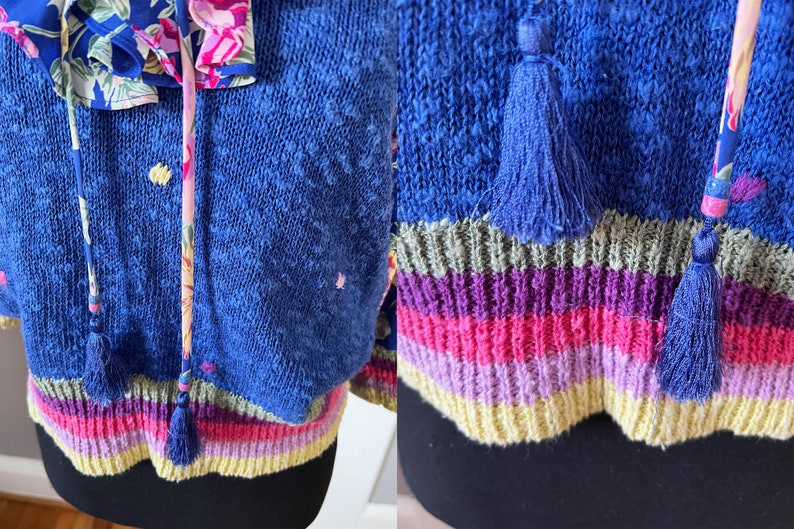 Vintage 1980s Diane Freis for Marisa Christina Bohemian Sweater Blouse ...