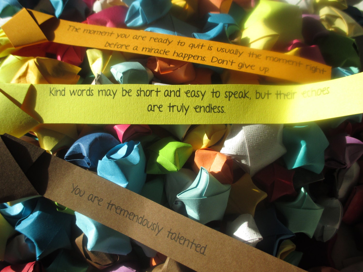 100 Guiding Stars™hand Folded Origami Stars With Inspiring - Etsy