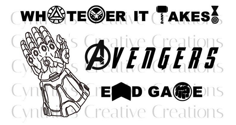 Avengers Endgame SVG - Etsy