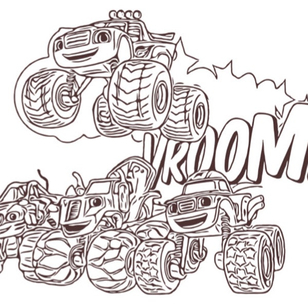 Blaze and the Monster Machines - Etsy