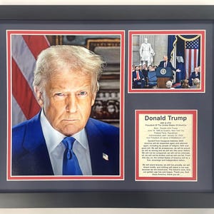Donald Trump | America's 45th and 47th President | Framed 12"x15 ...