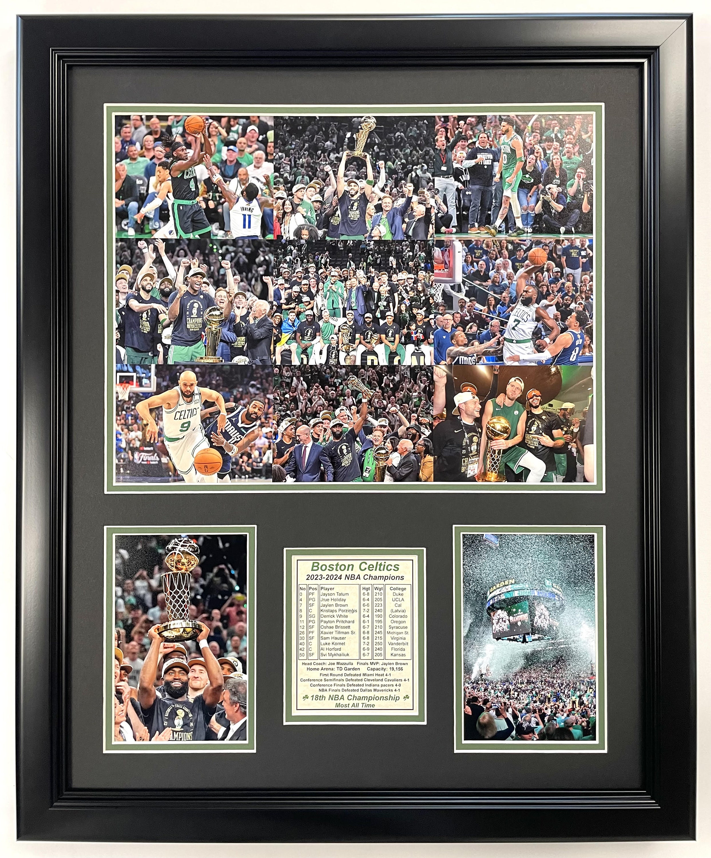 Boston Celtics |2023-2024 NBA Champions | Framed Double Matted Photo ...