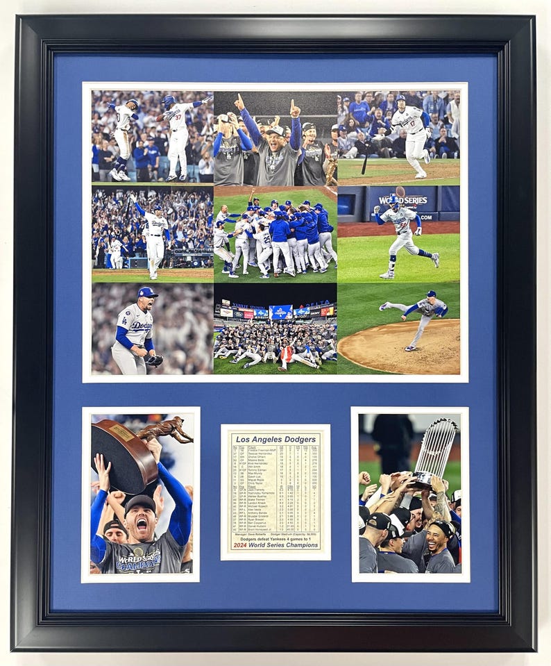 Los Angeles Dodgers | 2024 World Series Champions | Framed Photo ...