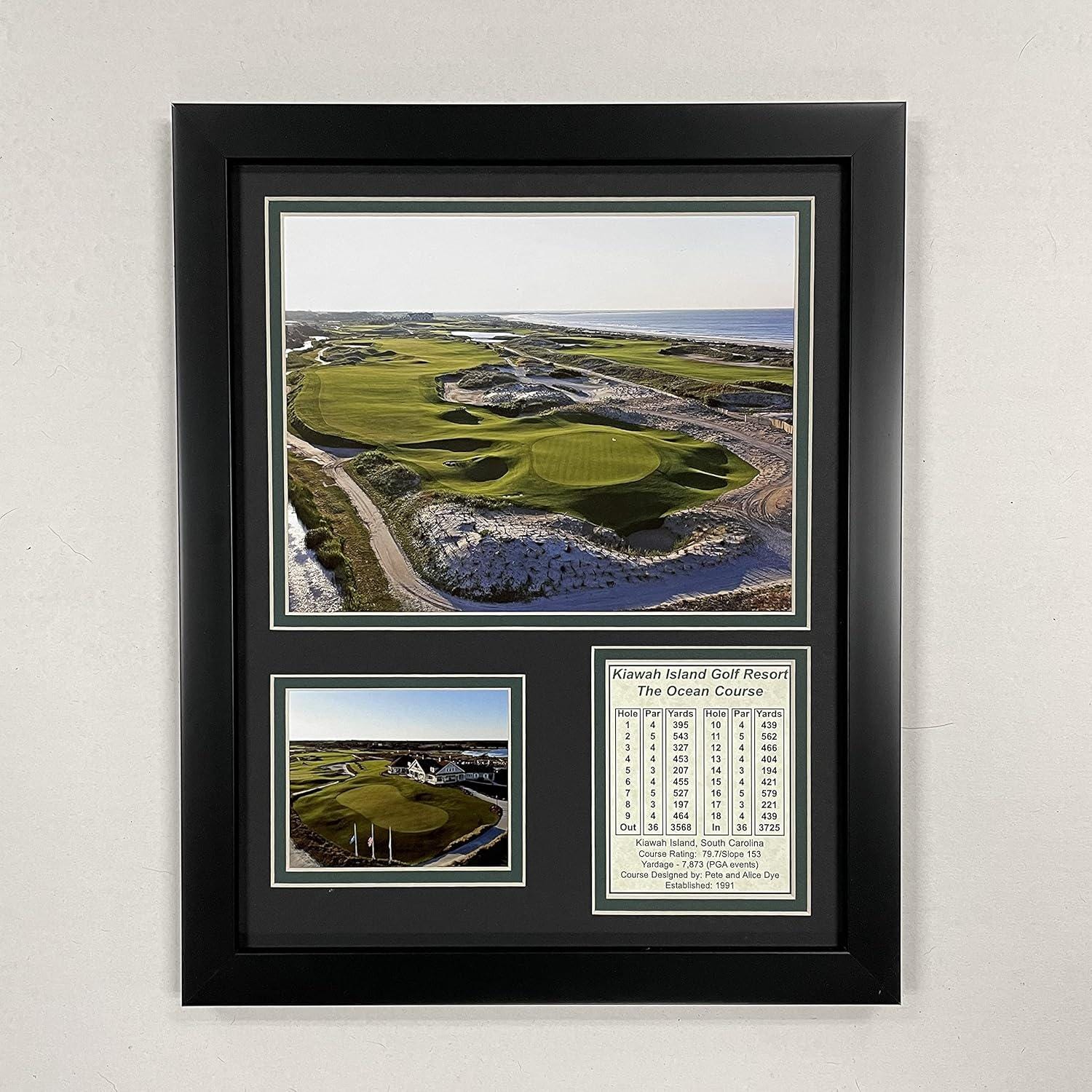 Framed Golf Photo Collage: Augusta National Memorabilia, 12x15 Double ...