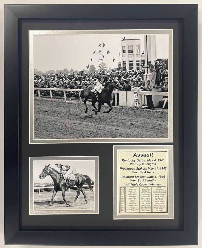 Championship Racehorse Collection | Triple Crown Winners | Framed 12 ...