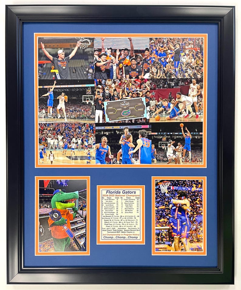 Florida Gators 2024-2025 Champions Framed Photo Collage - Etsy