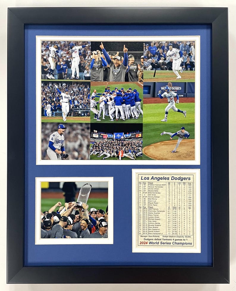 Los Angeles Dodgers | 2024 World Series Champions | Framed Photo ...