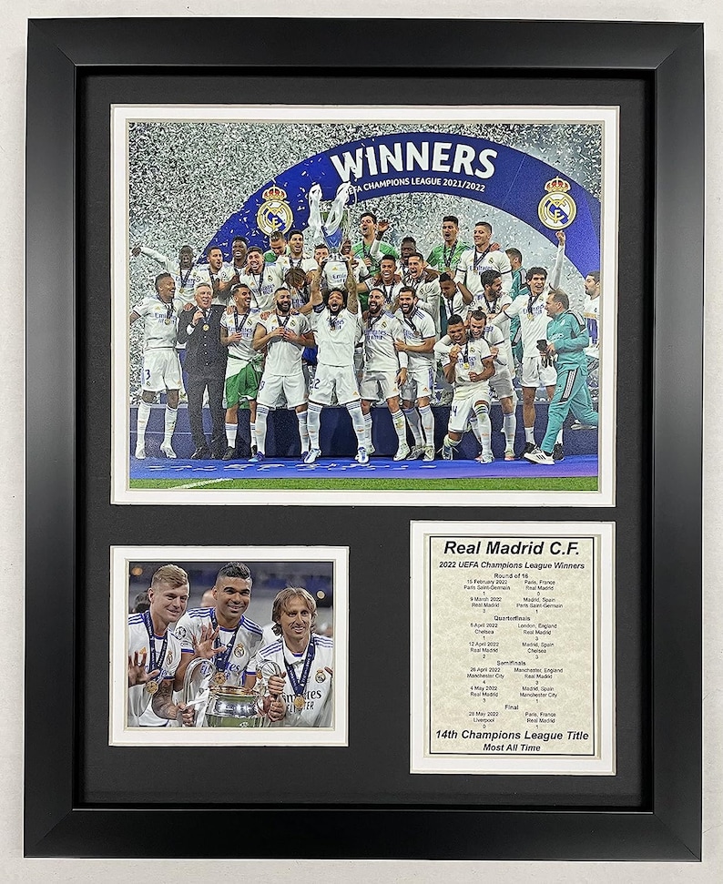Real Madrid CF | UEFA Champions League Collection | 12"x15" Framed ...