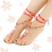 Pink Barefoot Sandals, Peace Sign Hippie Shoes, Young Spirit, Gift for ...