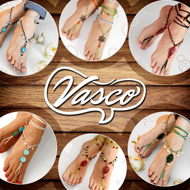 Par de sandalias pies descalzos - Etsy México